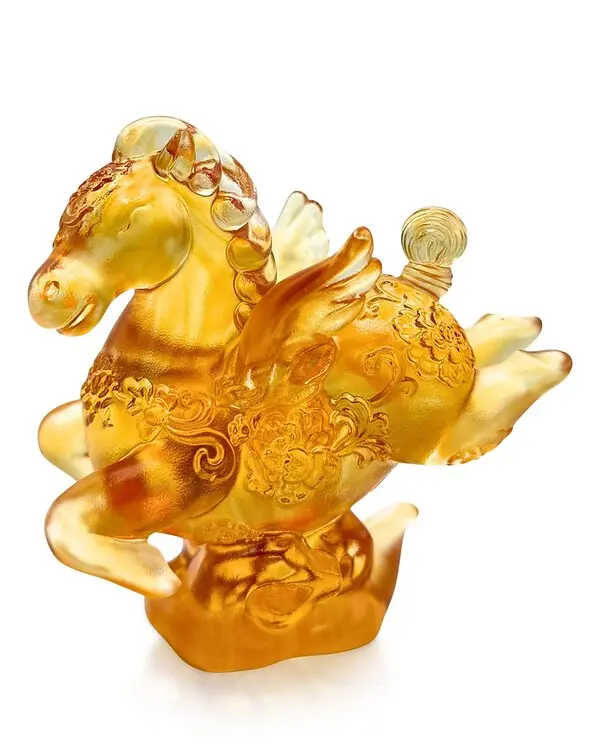 LIULI Limited Edition Little Young Pegasus Crystal Glass Figure