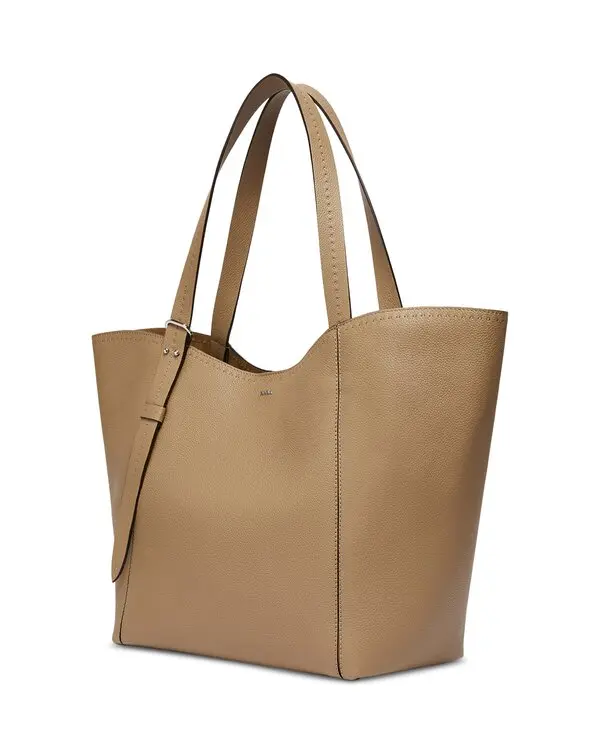 Max Mara Archetipo Tumbled Calfskin Trapezoid Tote