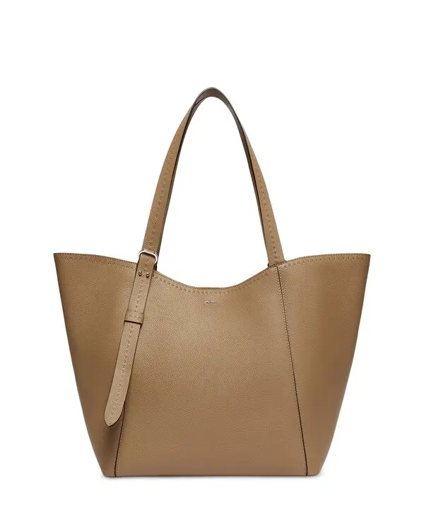 Max Mara Archetipo Tumbled Calfskin Trapezoid Tote