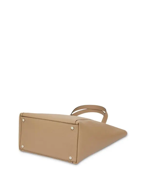 Max Mara Archetipo Tumbled Calfskin Trapezoid Tote