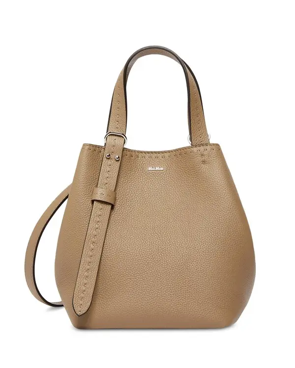 Max Mara Archetipo Extra Small Leather Handbag - Mud
