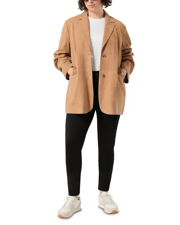 Marina Rinaldi Suede Oversized Blazer