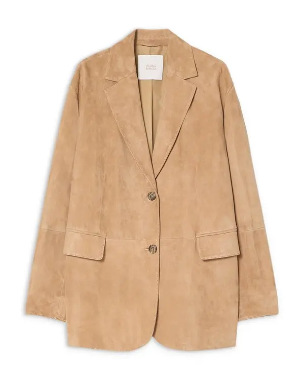 Marina Rinaldi Suede Oversized Blazer