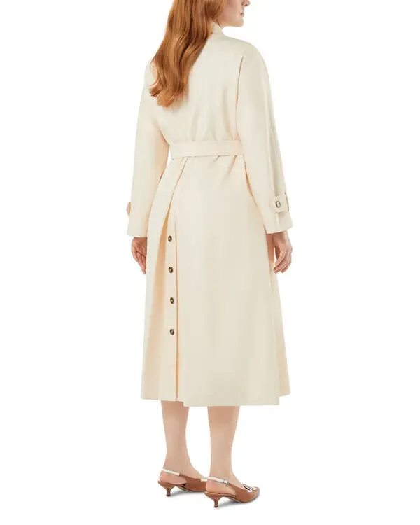 Marina Rinaldi Water Repellent Trench Rain Coat - Ivory