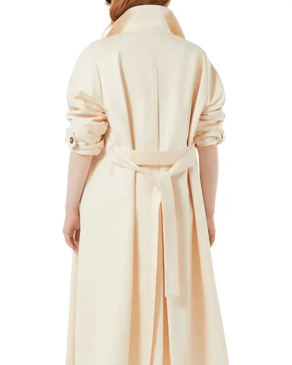 Marina Rinaldi Water Repellent Trench Rain Coat - Ivory
