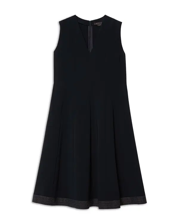 Marina Rinaldi V Neck Sleeveless Midi Dress
