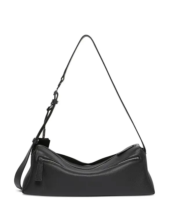 Max Mara Small Leather Shoulder Bag - Black