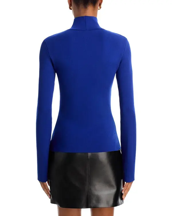COURREGES Milano Mock Neck Sweater - Blue