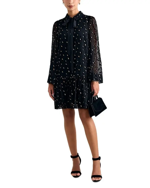 PHASE EIGHT Ines Sparkle Leopard Swing Dress