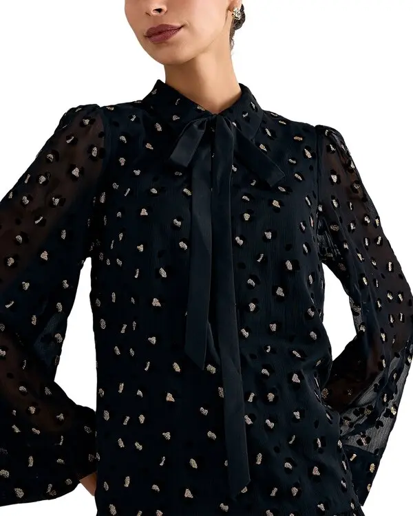 PHASE EIGHT Ines Sparkle Leopard Swing Dress