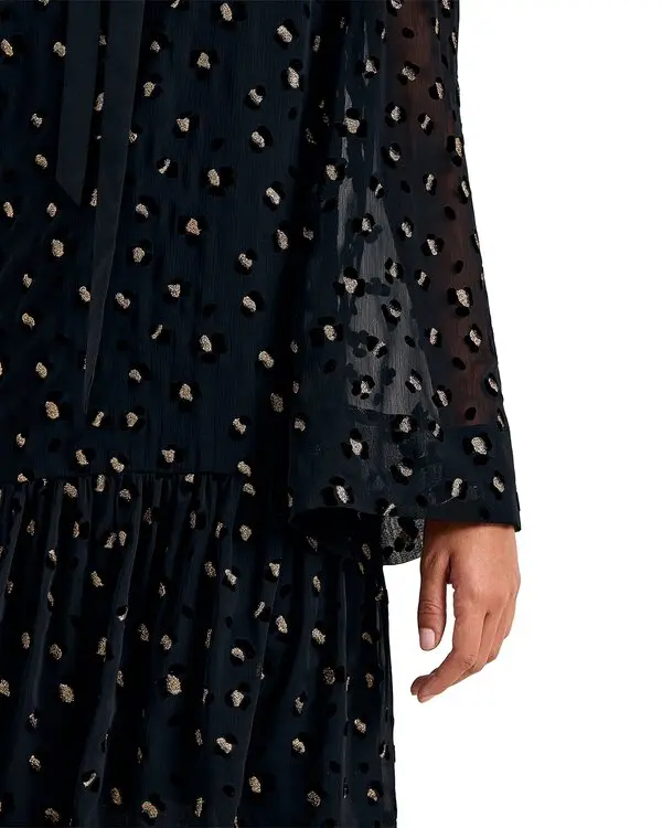 PHASE EIGHT Ines Sparkle Leopard Swing Dress