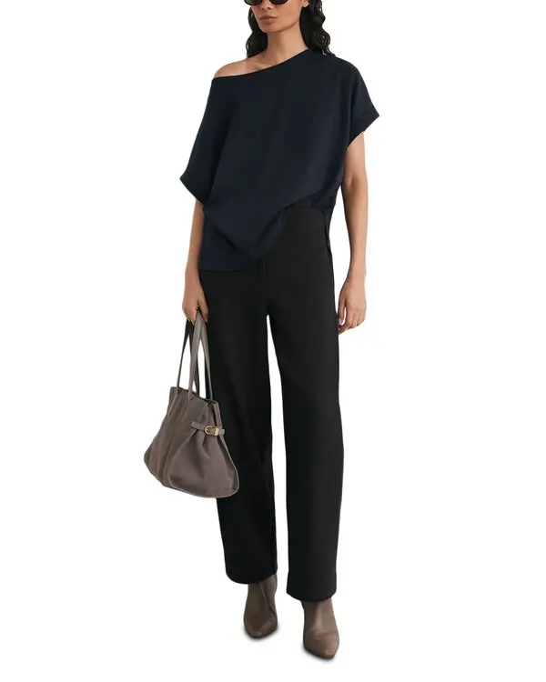 REISS Sia Cotton Off-the-shoulder Top