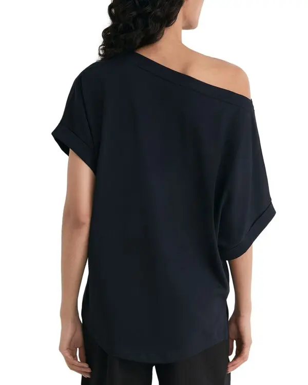REISS Sia Cotton Off-the-shoulder Top