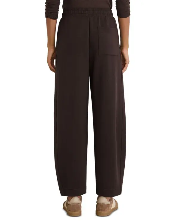 REISS Abigail Barrel Joggers - Brown