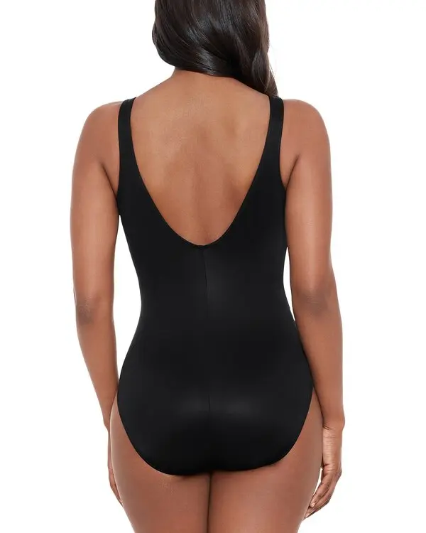 Miraclesuit Spectra Trilogy Striped One Piece Swimsuit