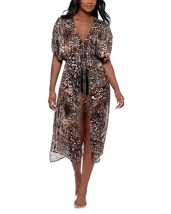 Miraclesuit Cat Call Kimono Swim Cover-up