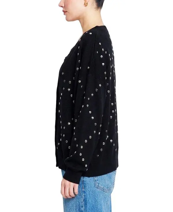 Central Park West Felix Long Studded Cardigan