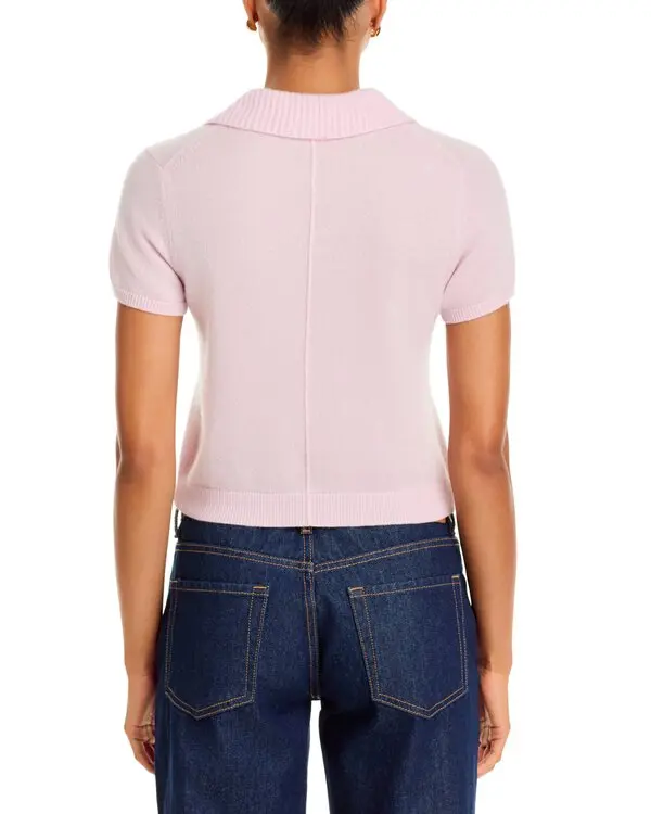 Simkhai Twila Cashmere Short Sleeve Polo