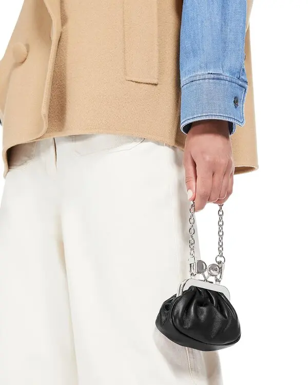 Max Mara Diomede Leather Convertible Clutch