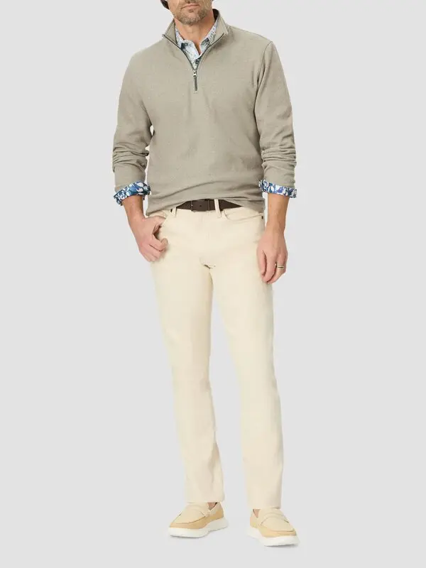 Robert Graham Draycott Quarter-zip Shirt - Sage