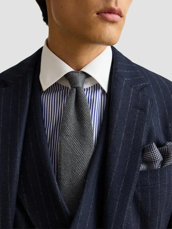 Ralph Lauren Purple Label Wool-silk Textured Tie