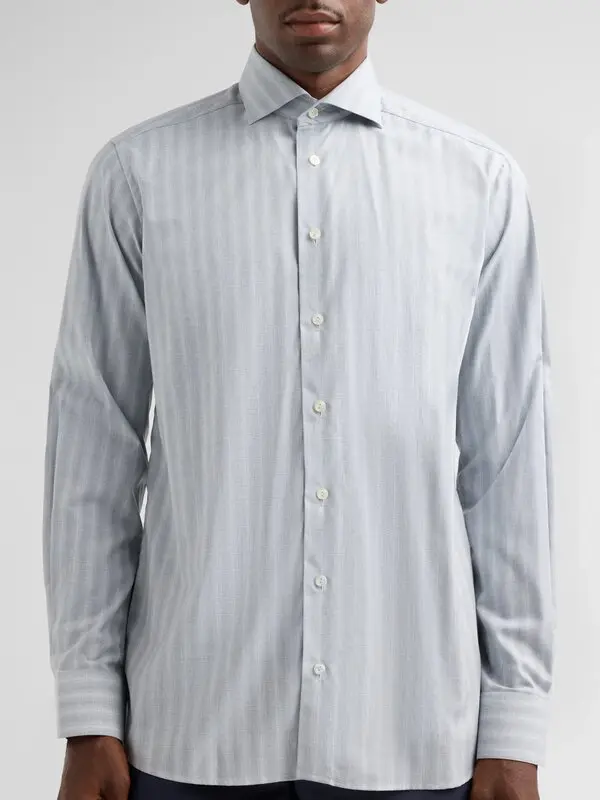 Eton Glen Checktwill Button-front Shirt