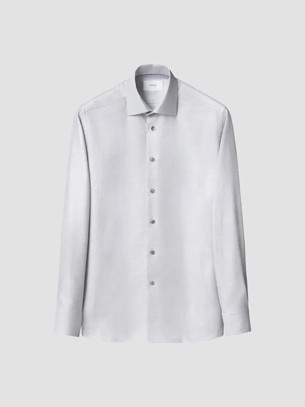 Eton Micro Check Twill Shirt