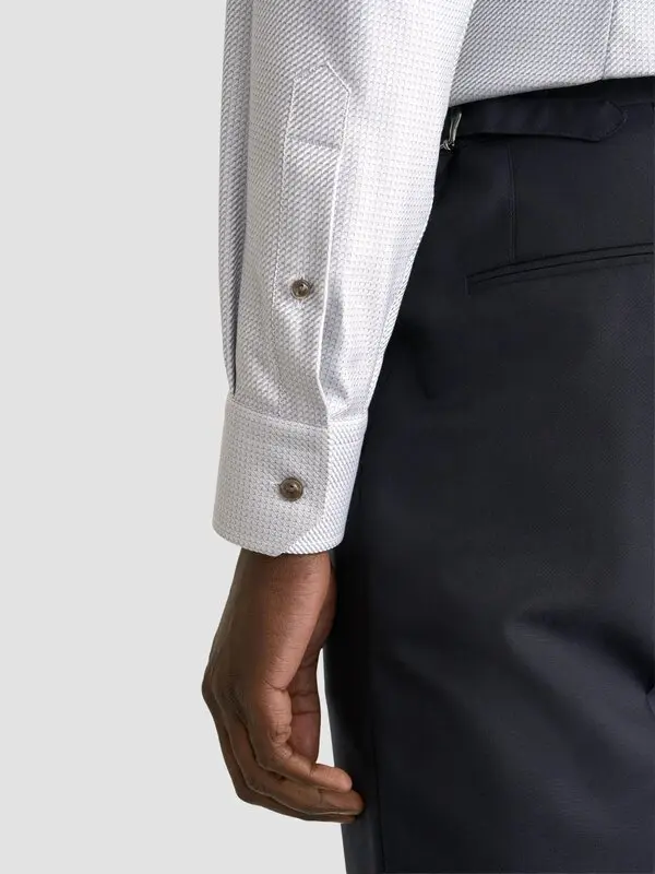 Eton Micro Check Twill Shirt