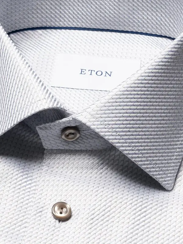 Eton Micro Check Twill Shirt