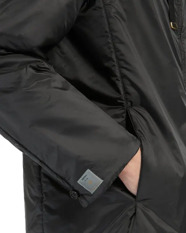 Max Mara Hooded Zip Front Quilted Jacket
