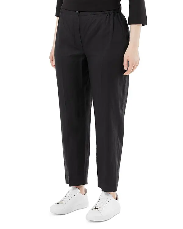 Marina Rinaldi Linen Cigarette Pants