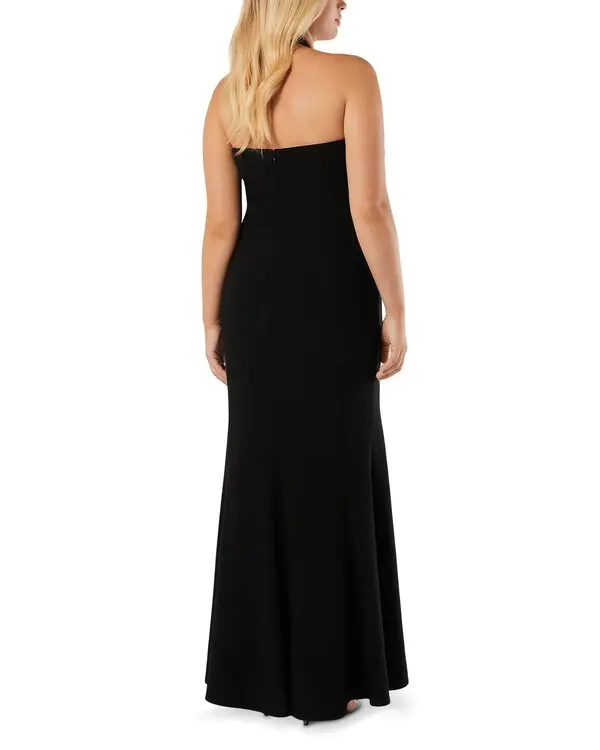 Marina Rinaldi Embroidered Beaded Cape Dress