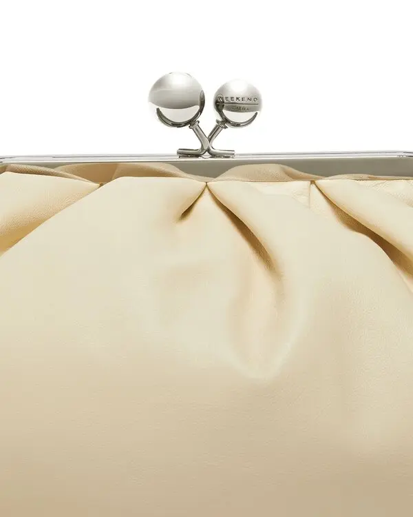 Max Mara Deconstructed Medium Pasticcino Leather Bag
