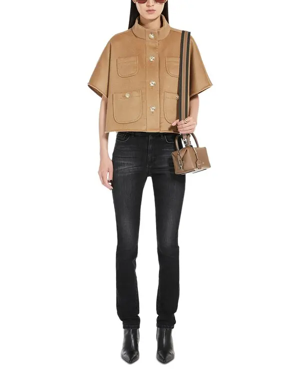 Max Mara Small Leather Bowler Bag - Mud