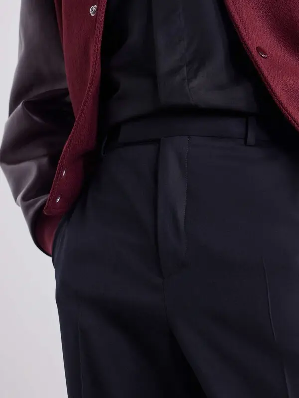 Celine Tapered Wool-gabardine Pants