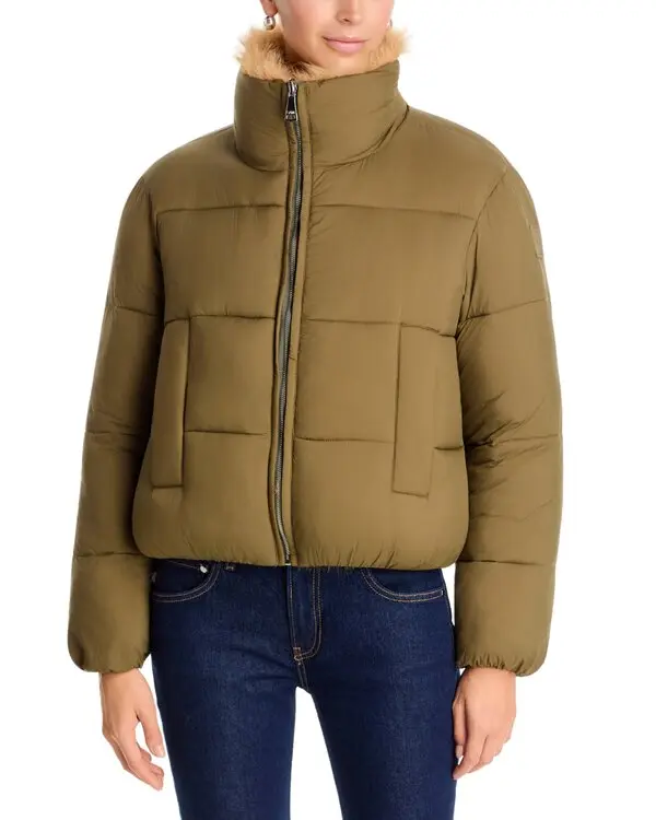 Sam. Amara Reversible Faux Fur Puffer Jacket