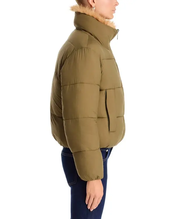 Sam. Amara Reversible Faux Fur Puffer Jacket