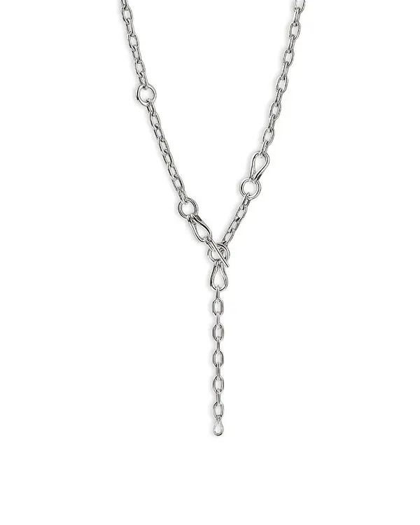 John Hardy Sterling Surf Link Lariat Necklace, 15-18