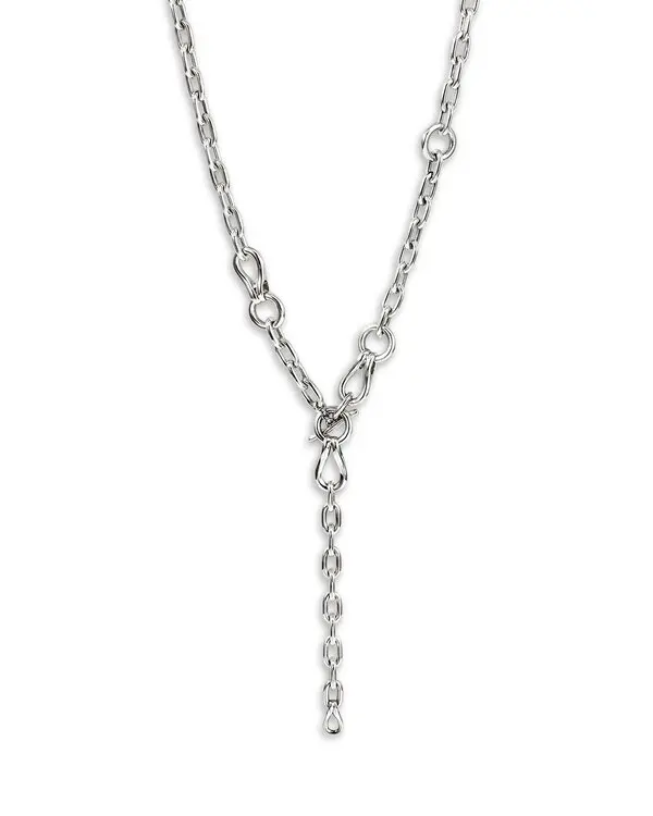 John Hardy Sterling Surf Link Lariat Necklace, 15-18