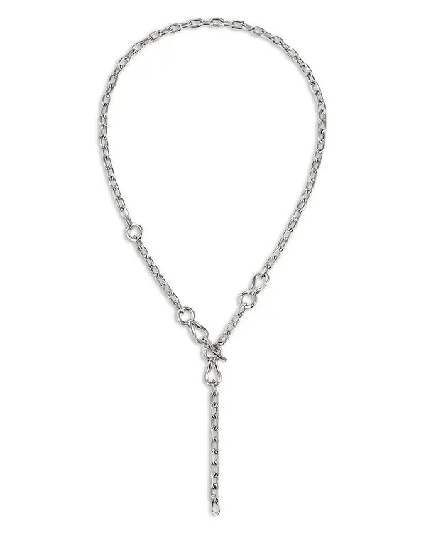 John Hardy Sterling Surf Link Lariat Necklace, 15-18