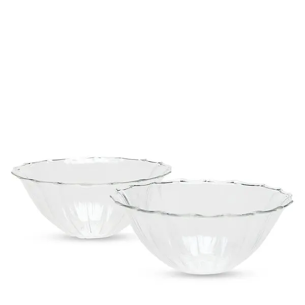 SOPHIE LOU JACOBSEN Le Petit Bol Bowls, Set Of 2 - Clear