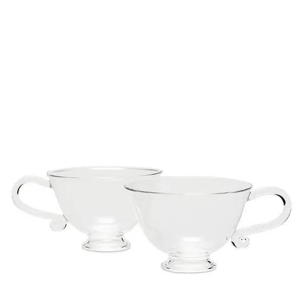 SOPHIE LOU JACOBSEN Petite Tasse Bowls, Set Of 2 - Clear