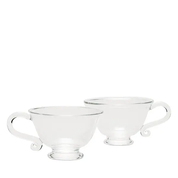 SOPHIE LOU JACOBSEN L'espresso Cups, Set Of 2 - Clear