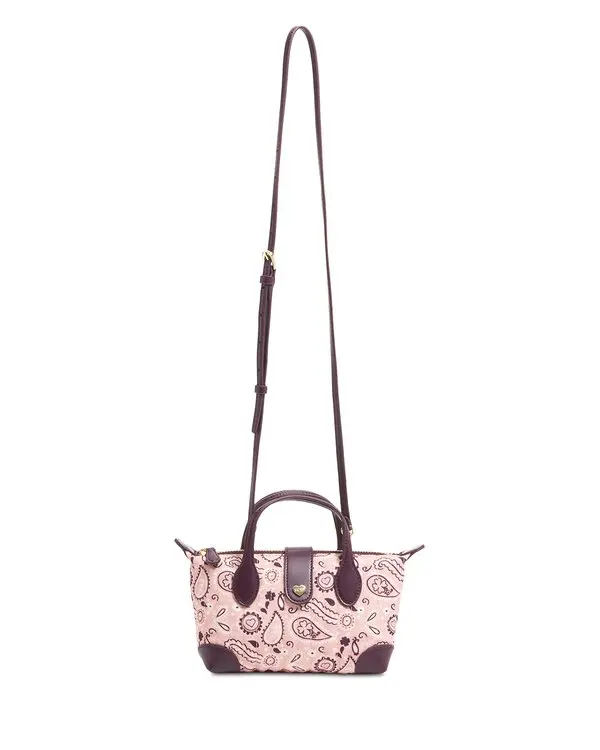 Stoney Clover Lane Paisley Quilted Canvas Pouchette Crossbody