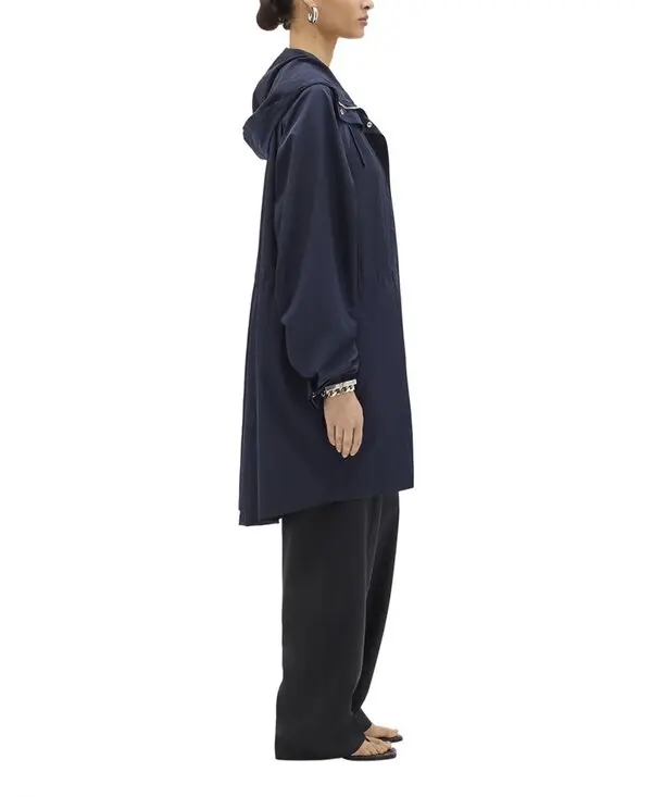 Another Tomorrow Recycled Nylon Anorak - Navy