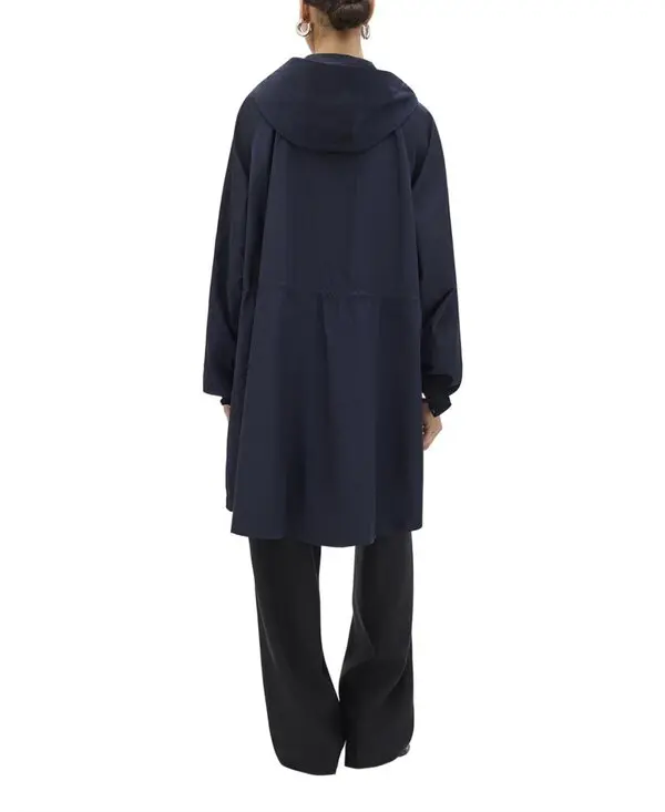 Another Tomorrow Recycled Nylon Anorak - Navy