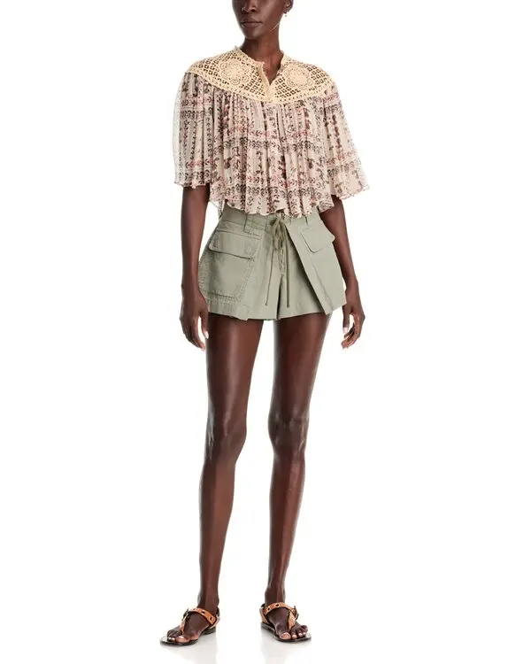 Isabel Marant Étoile Voldy Crochet Trapeze Top