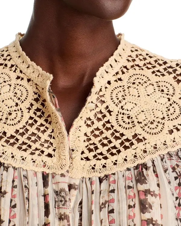 Isabel Marant Étoile Voldy Crochet Trapeze Top