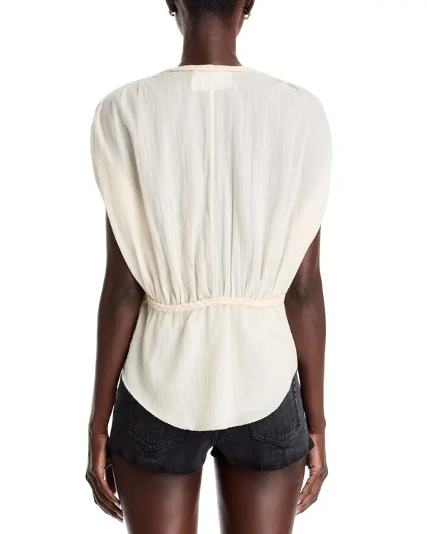 Isabel Marant Étoile Halida Cotton Braided Trim Top