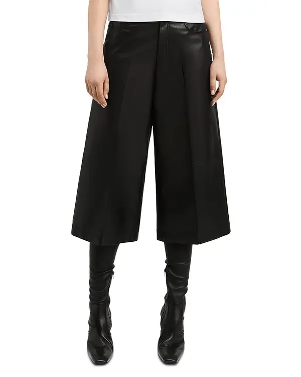 Derek Lam 10 Crosby Cornelia Paper Leather Cropped Pants